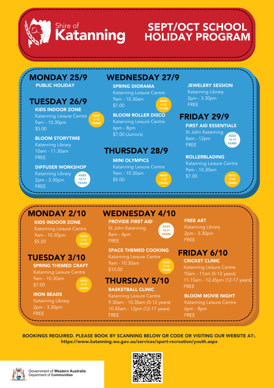School Holiday Program » Shire of Katanning