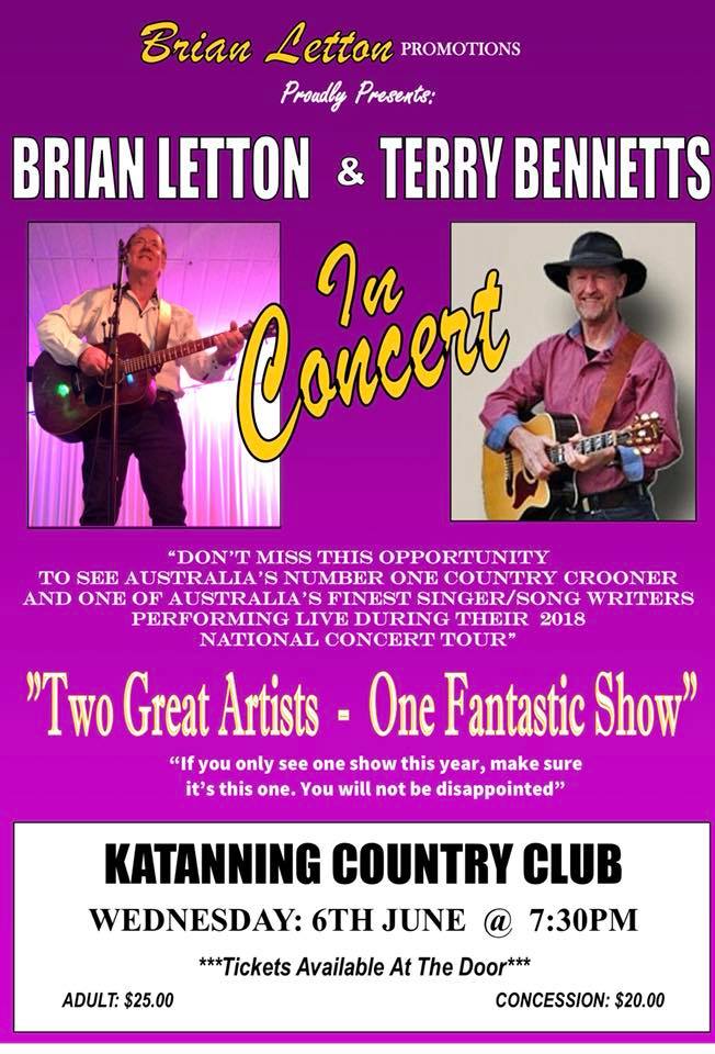 Concert: Brian Letton & Terry Bennetts » Shire of Katanning